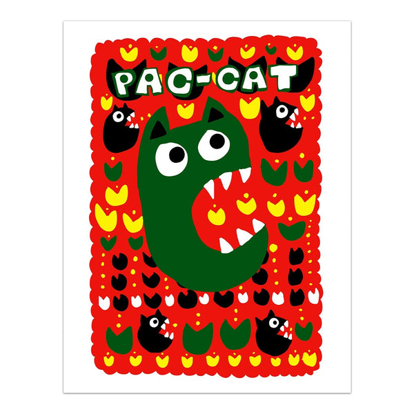 Pac-Cat - Cat Print - GiftyKitty